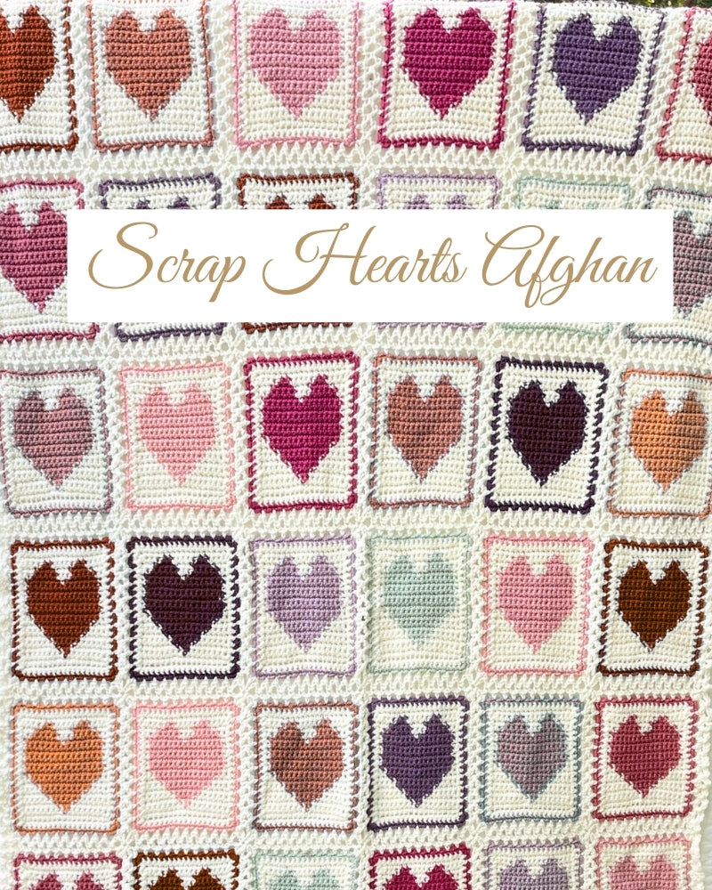 Scrap Hearts Afghan Crochet Pattern – Maggie's Crochet
