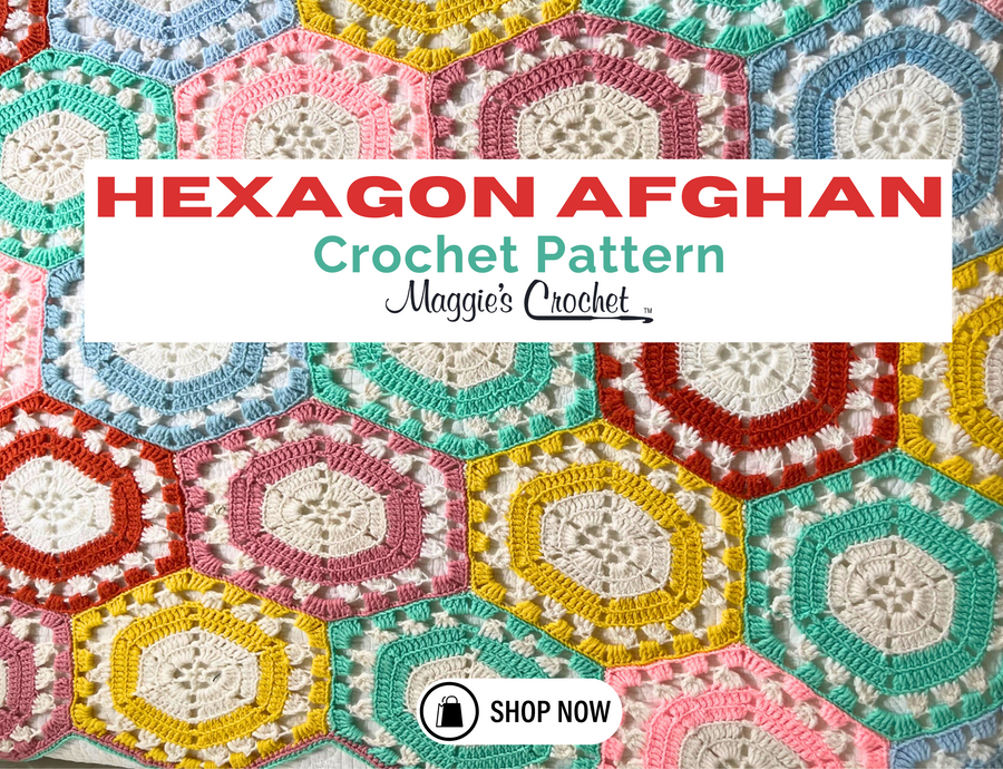 NEW Hexagon Afghan Crochet Pattern – Maggie's Crochet