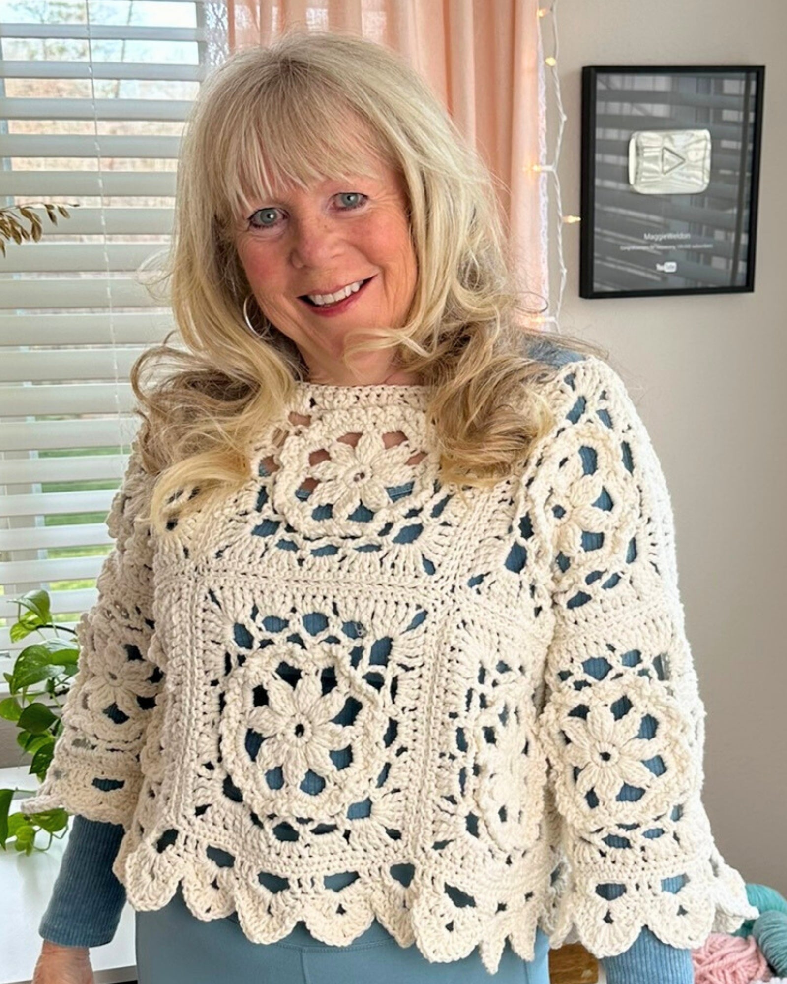 Lacy Embrace Sweater Crochet Pattern– Maggie's Crochet