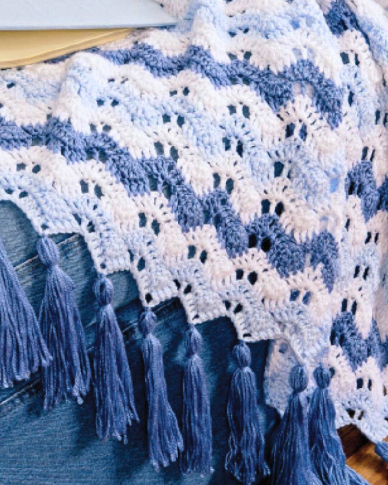 Malibu Ripple Afghan Crochet Pattern – Maggie's Crochet