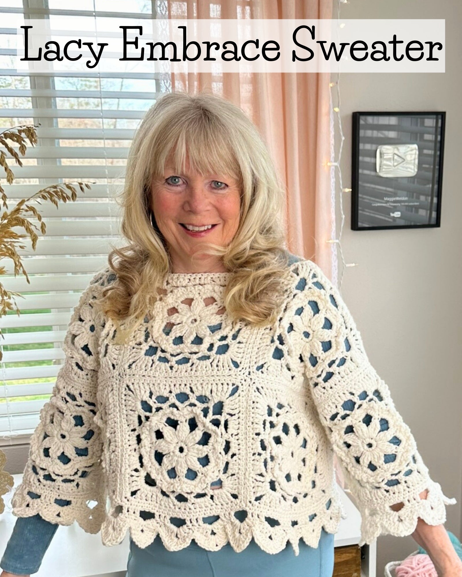 Lacy Embrace Sweater Crochet Pattern– Maggie's Crochet