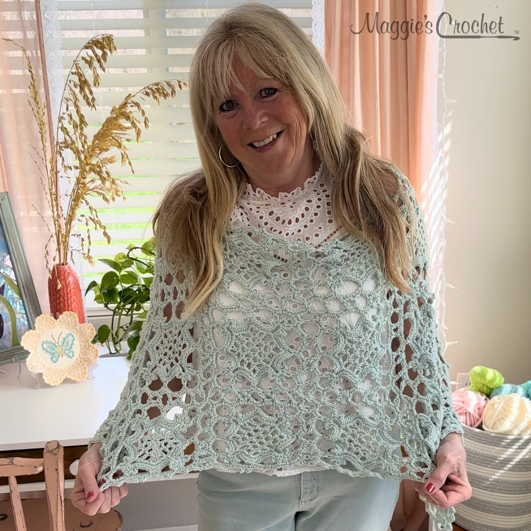 Elegant Poncho Crochet Pattern– Maggie's Crochet