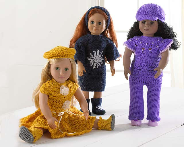 18" Dolls Lindy, Lauren, and Lola Crochet Pattern – Maggie's Crochet