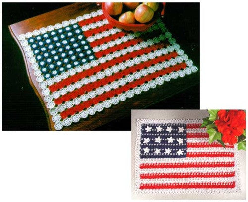 Filet Crochet Pattern American Flag Crocheted American Flag Tutorial