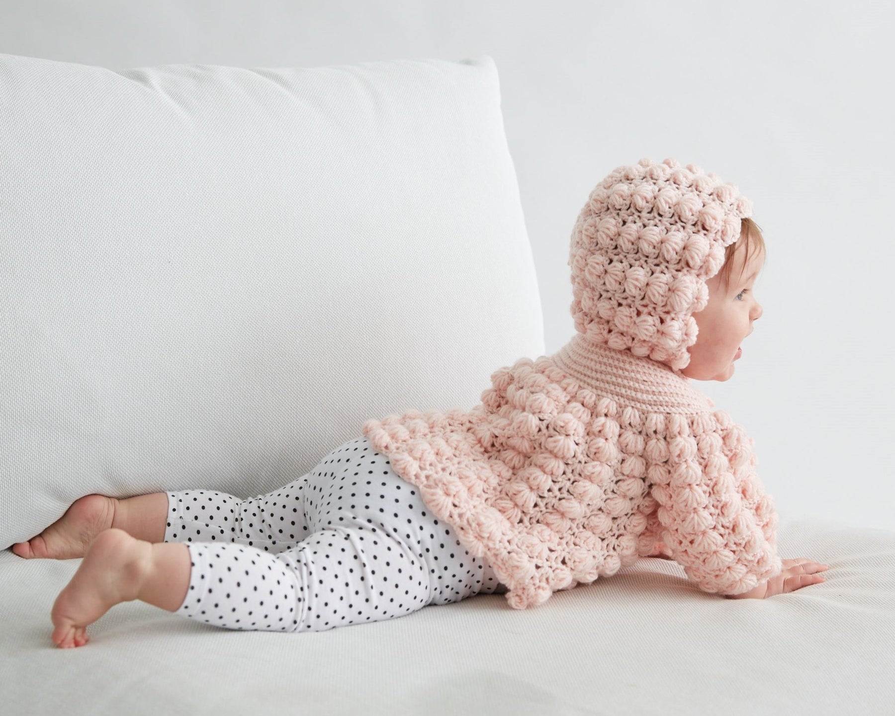 Baby Puff Stitch Sweater and Hat – Maggie's Crochet