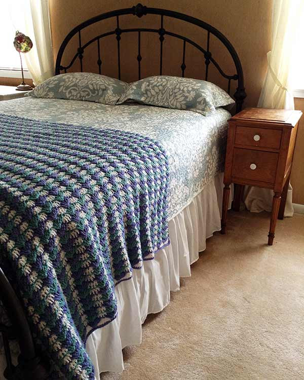 Textured Shells Afghan Crochet Pattern – Maggie's Crochet