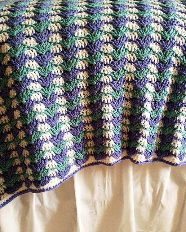 Textured Shells Afghan Crochet Pattern – Maggie's Crochet