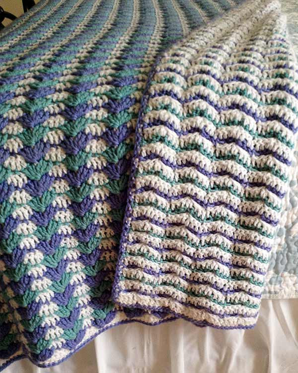 Textured Shells Afghan Crochet Pattern– Maggie's Crochet