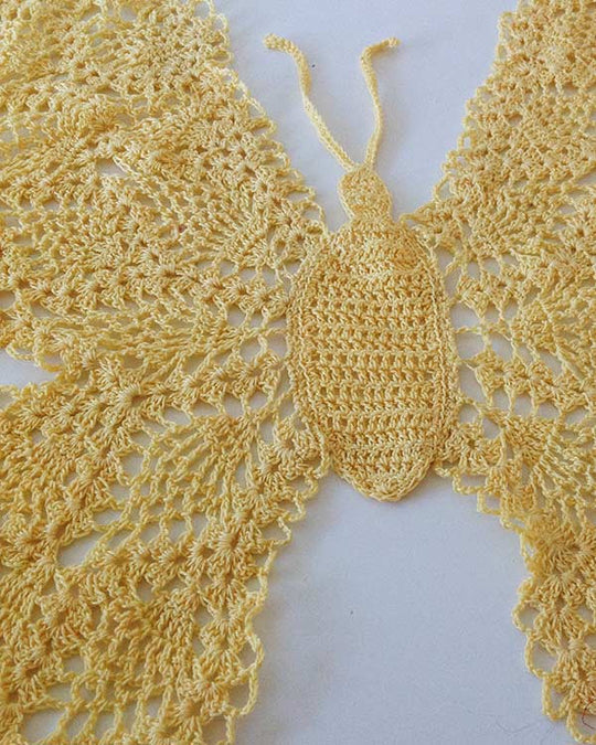 Beautiful Butterfly Doily Crochet Pattern – Maggie's Crochet