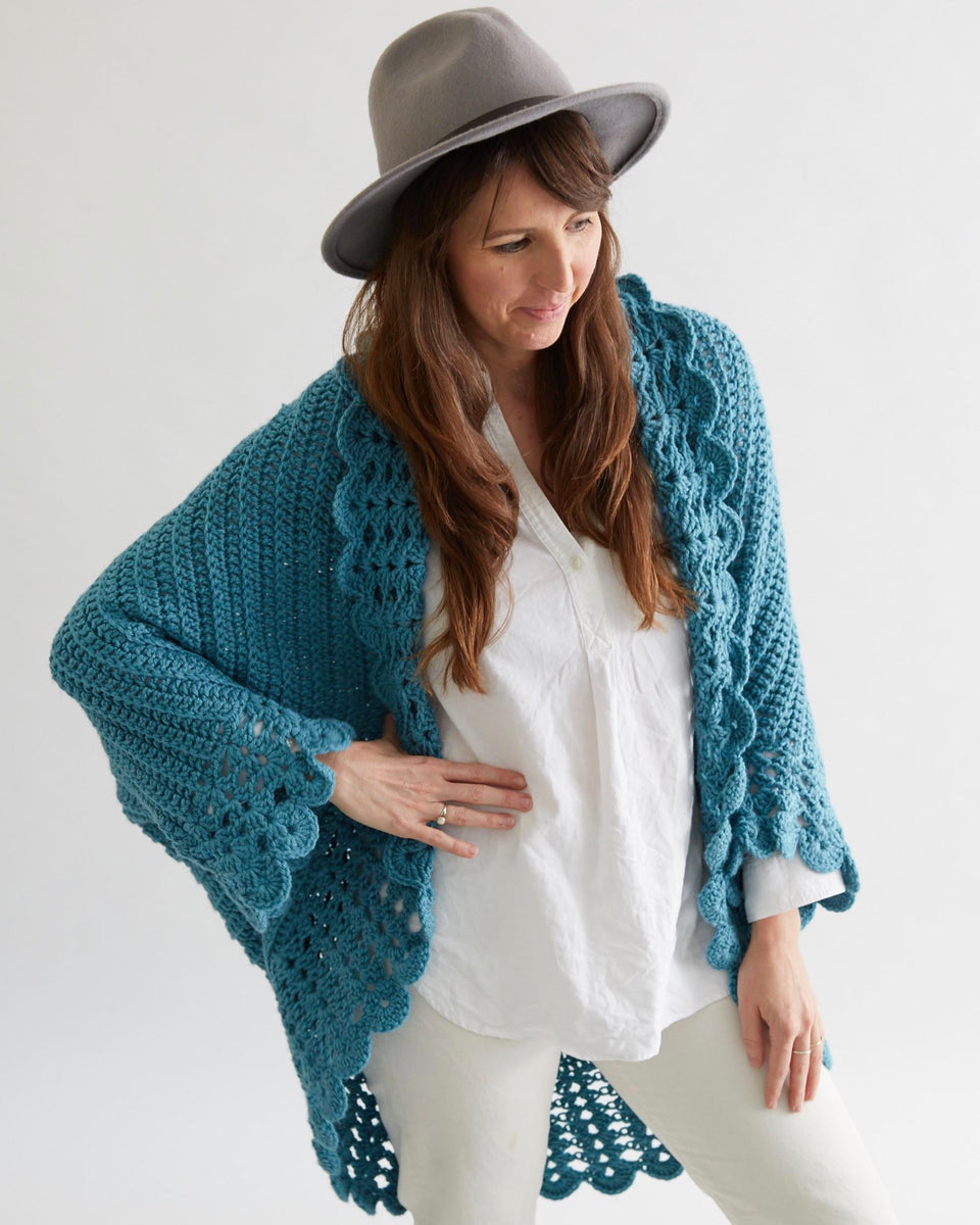 Shell Edged Jacket Crochet Pattern– Maggie's Crochet