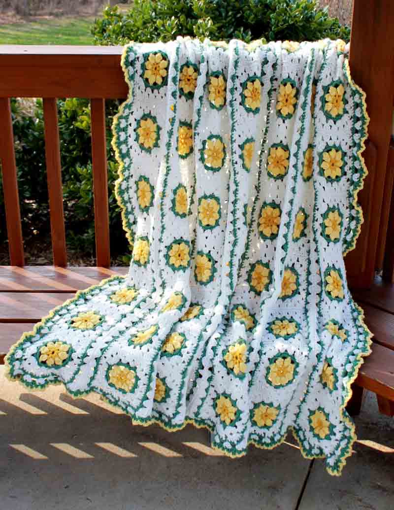 Daisy Afghan Crochet Pattern – Maggie's Crochet