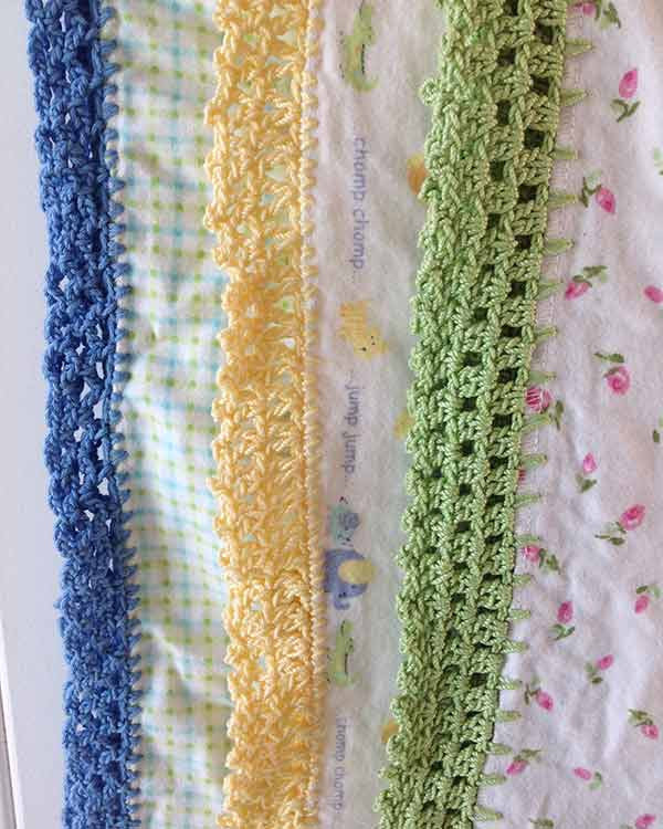 Receiving Blanket Eyelet Edging Crochet Pattern– Maggie's Crochet