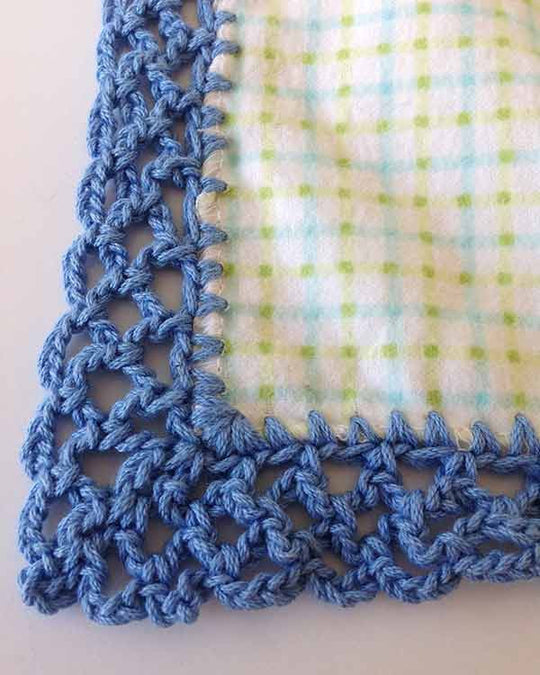 Receiving Blanket Eyelet Edging Crochet Pattern – Maggie's Crochet