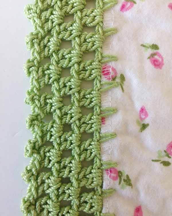 Receiving Blanket Eyelet Edging Crochet Pattern– Maggie's Crochet