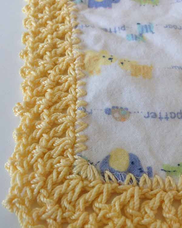 Receiving Blanket Eyelet Edging Crochet Pattern– Maggie's Crochet