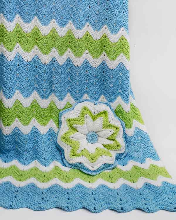 Ripple Baby Afghan and Pillow Crochet Pattern– Maggie's Crochet