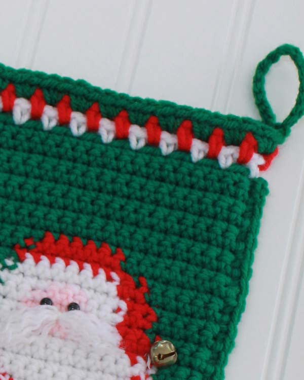 Santa and Holly Stockings Crochet Pattern– Maggie's Crochet