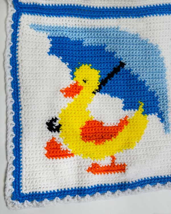 Little Ducky Duddle Afghan and Pillow Crochet Pattern– Maggie's Crochet