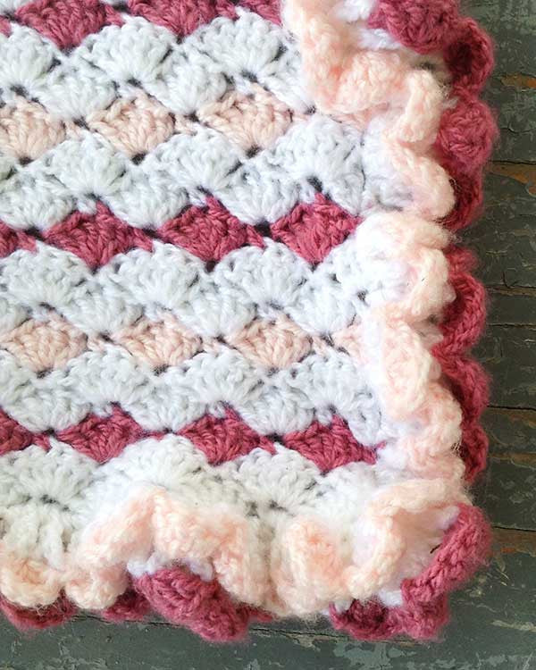 Ruffled Shell Afghan & Pillow Set Crochet Pattern– Maggie's Crochet