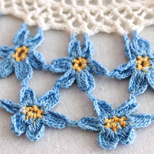 Forget-Me-Not Doily Crochet Pattern – Maggie's Crochet
