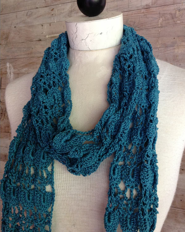 Shells & Lace Scarf Crochet Pattern– Maggie's Crochet