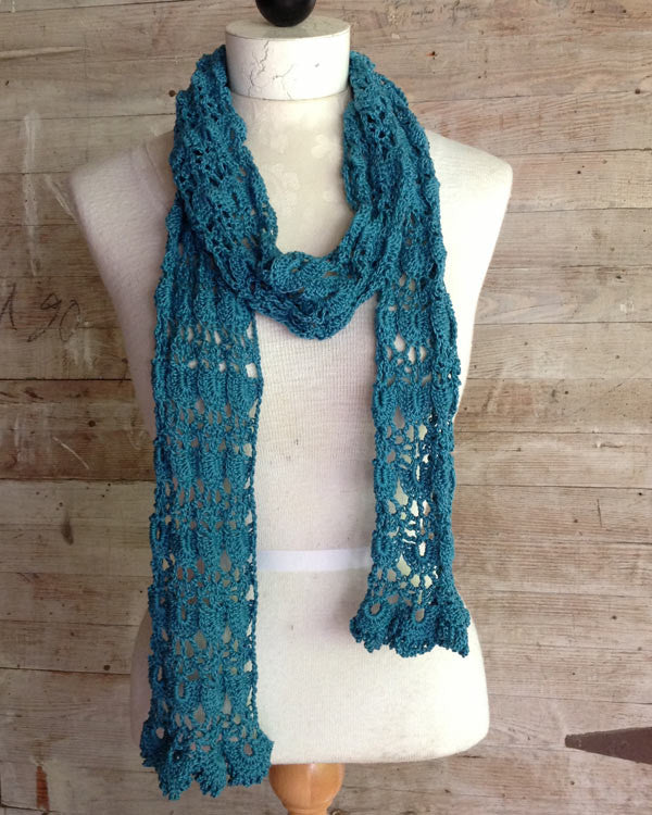 Shells & Lace Scarf Crochet Pattern– Maggie's Crochet